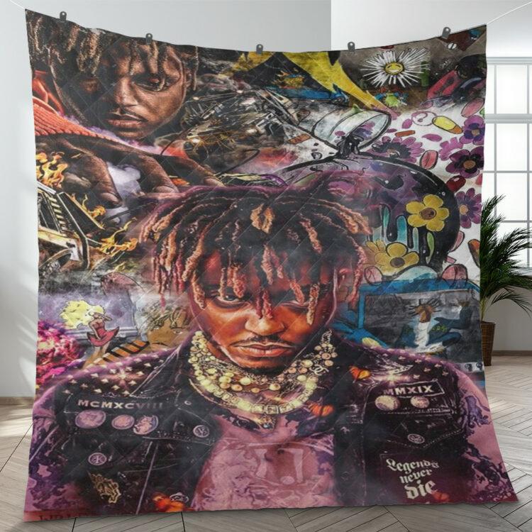 Juice Wrld Rapper 11 Fan Gift, Juice Wrld Rapper 999 Quilt Blanket ...
