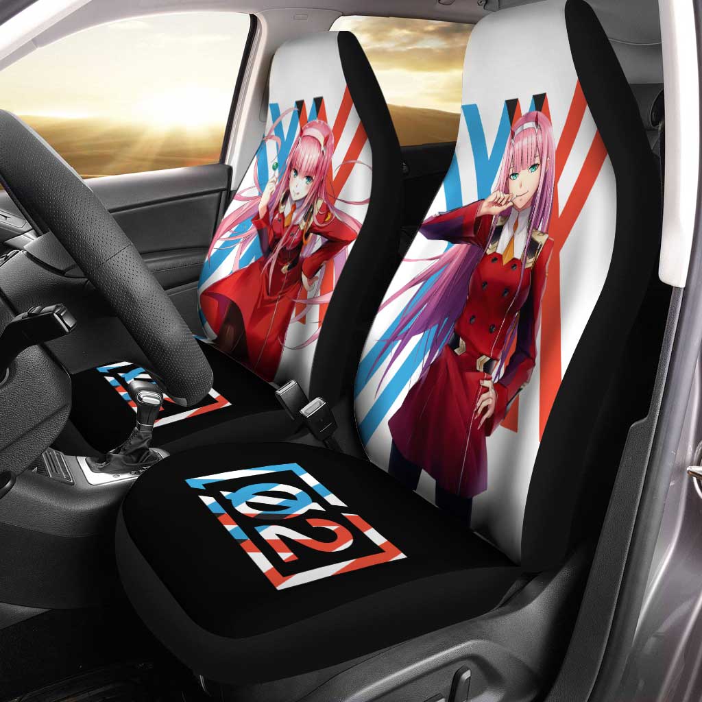 Zero Two Car Seat Covers Custom - Vinciprints